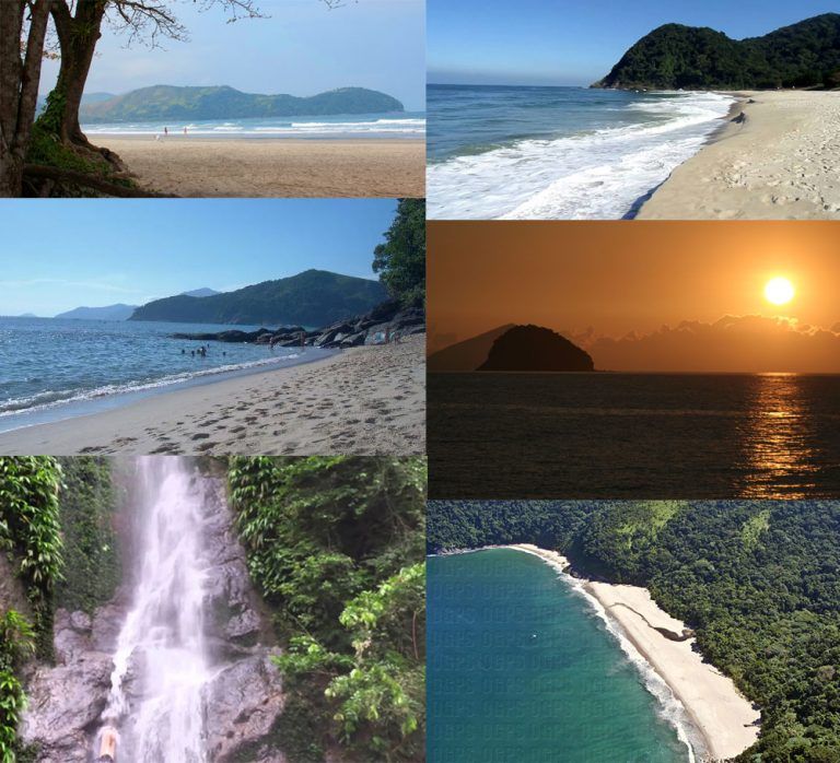 Praias em São Sebastião, no litoral norte de São Paulo