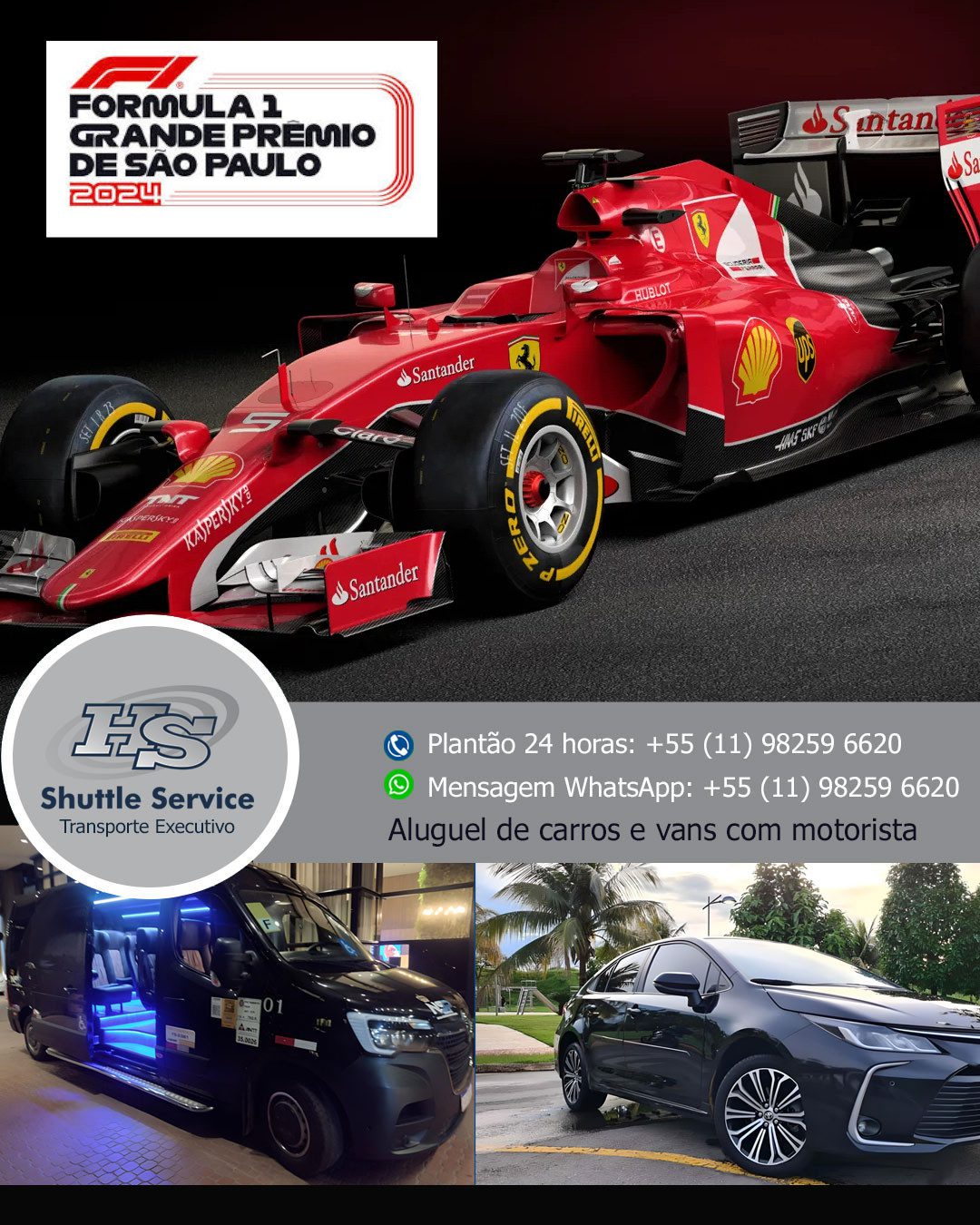 Aluguel de Carros com motorista para Fórmula 1 em 2022