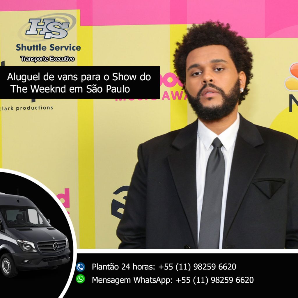 Aluguel de vans para o Show do The Weeknd em São Paulo Aluguel de vans para o Show do The Weeknd em São Paulo